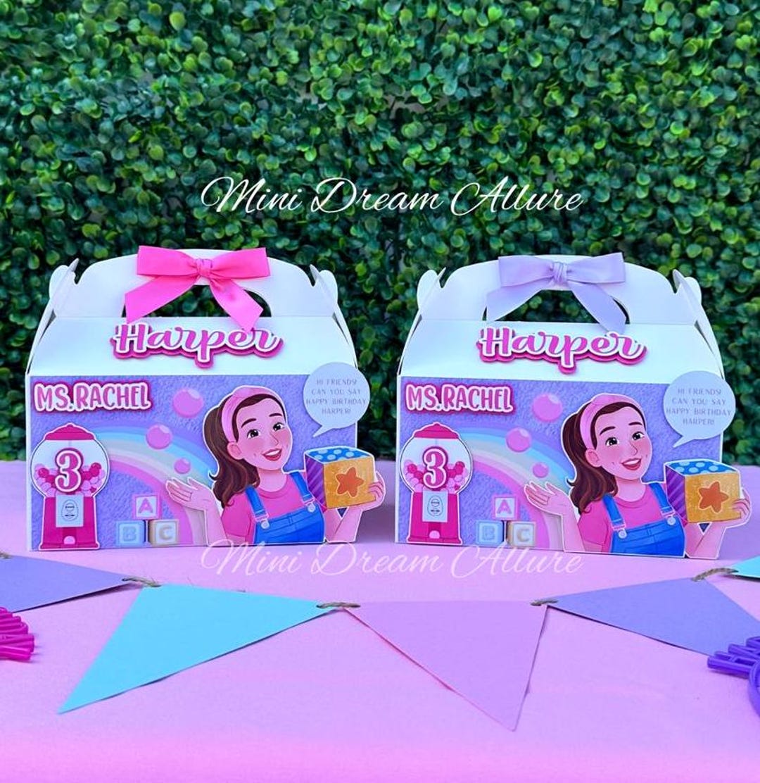 Ms.rachel Treat Boxes , Rachel Party Supplies, Rachel Party Decorations ...