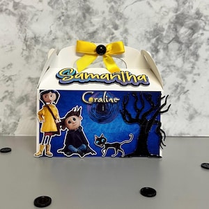 Coraline Treat Box, Coraline Favor Bag, Coraline Party Decorations ...