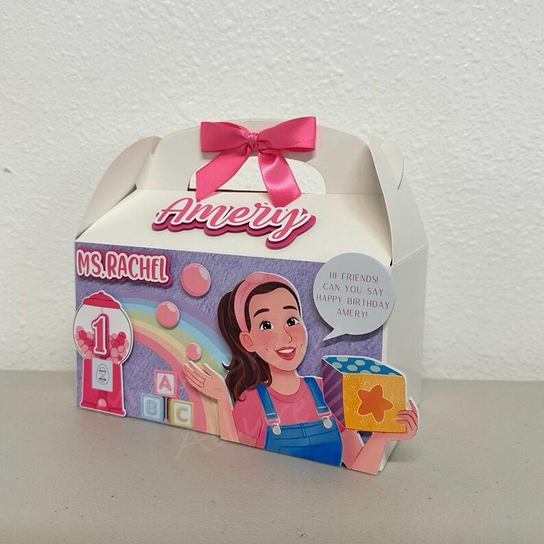 Ms.rachel Treat Boxes , Rachel Party Supplies, Rachel Party Decorations ...