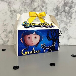 Coraline Treat Box, Coraline Favor Bag, Coraline Party Decorations ...