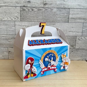 Sonic Birthday Boxes, Treat Boxes, Gable Boxes, Favor Boxes, Sonic the ...