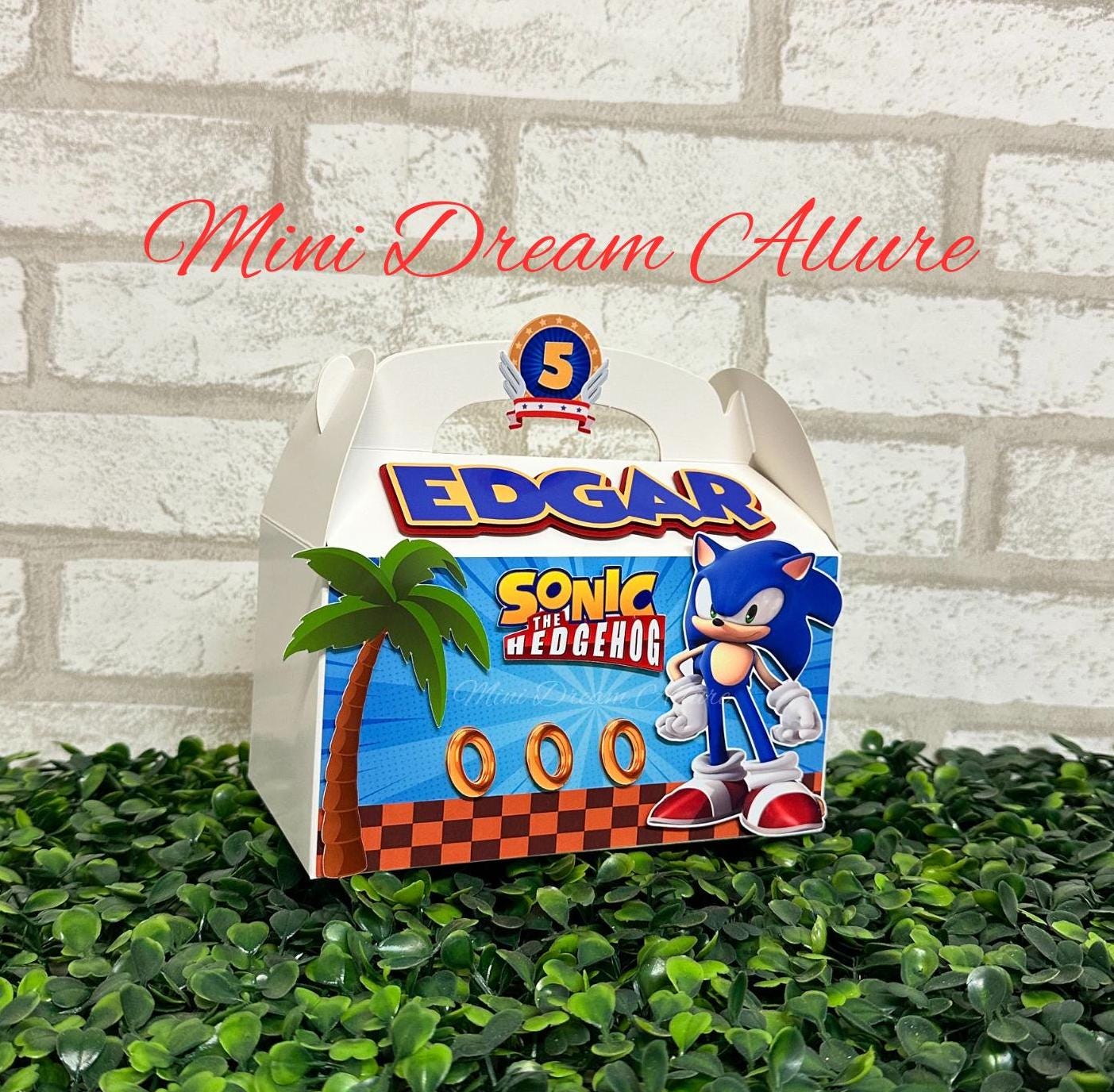 Sonic Treat Box, Sonic Birthday Boxes, Gable Boxes, Favor Boxes, Sonic ...