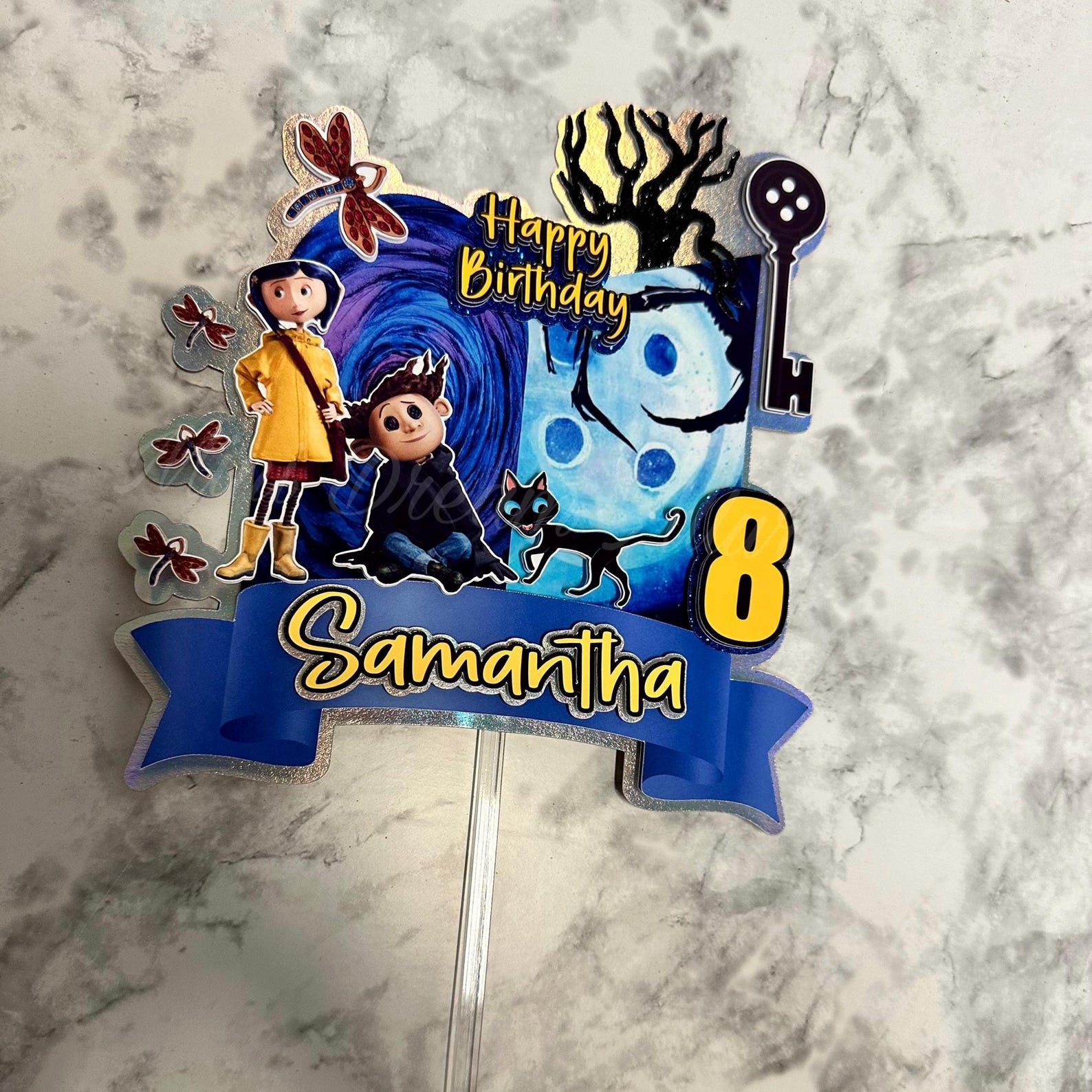 Coraline Cake Topper, Coraline Party Decorations, Coraline Birthday ...