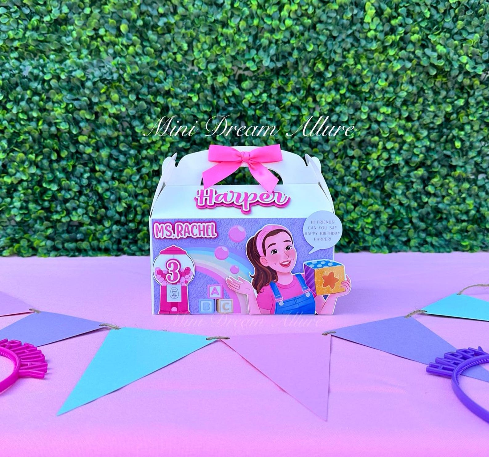 Ms.rachel Treat Boxes , Rachel Party Supplies, Rachel Party Decorations ...