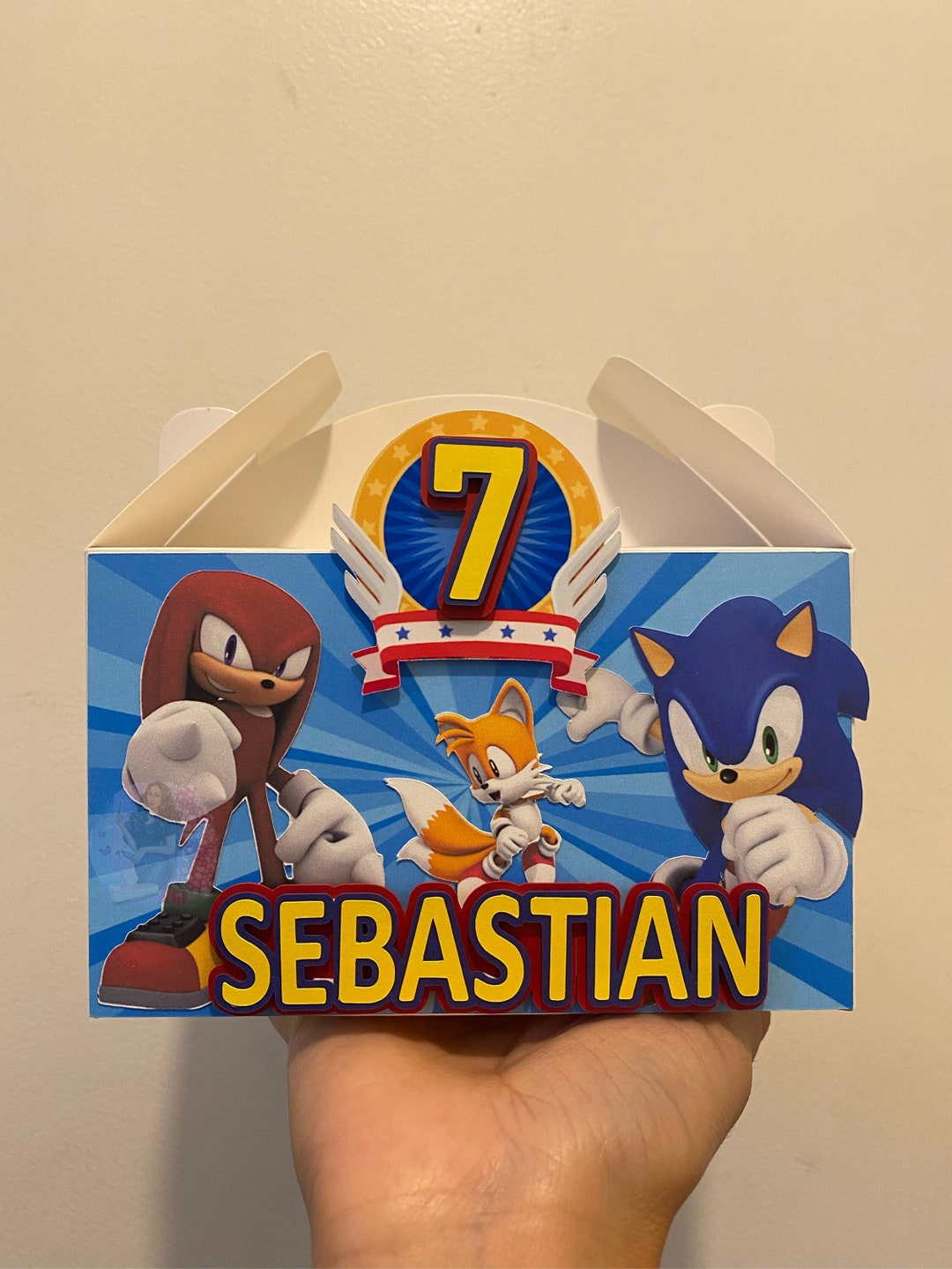 Sonic Birthday Boxes Treat Boxes Gable Boxes Favor Boxes - Etsy