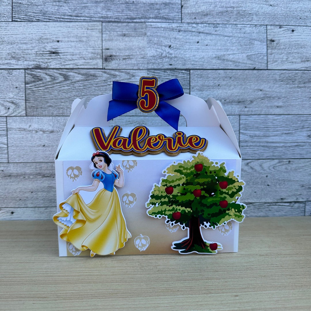 Snow White Treat Box, Snow White Party Supplies, Princess Favor Box ...