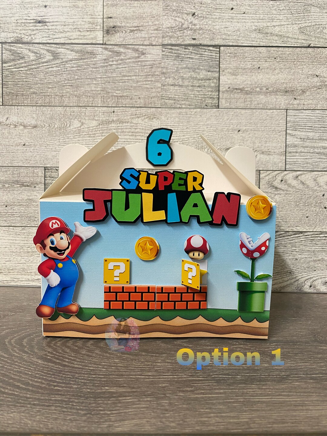 Super Mario Bros Favor Box Mario and Luigi Treat Box Bowser - Etsy