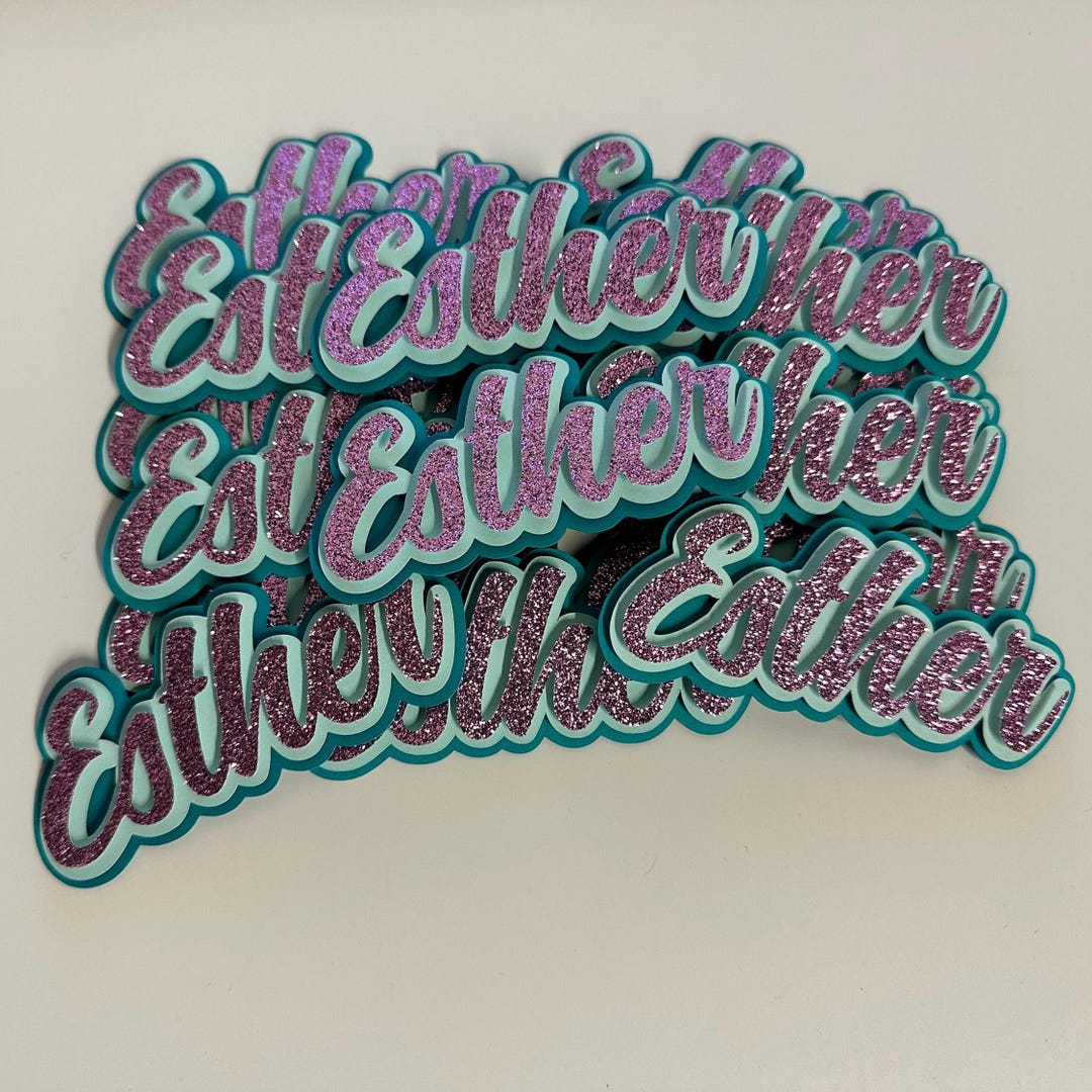 3D Name Cutouts, Custom Cardstock Name Cut Outs, Custom Paper Sign ...