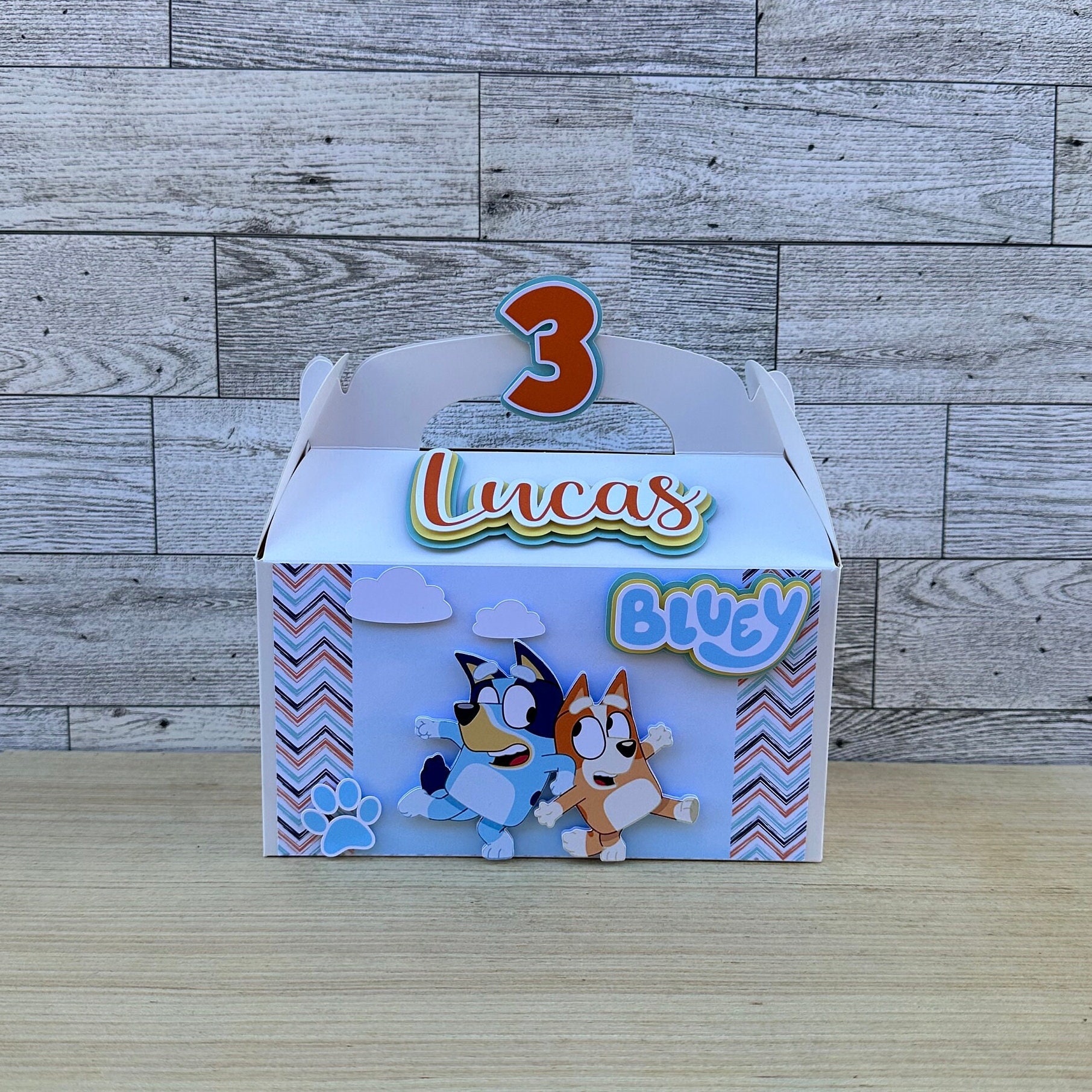 Bluey Birthday Boxes Bluey Treat Boxes Bluey Birthday Party - Etsy