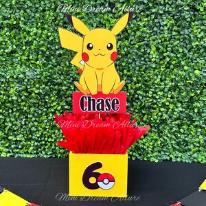 Anime Centerpieces, Pika Party Decorations, Pika Party Supplies, Pika ...