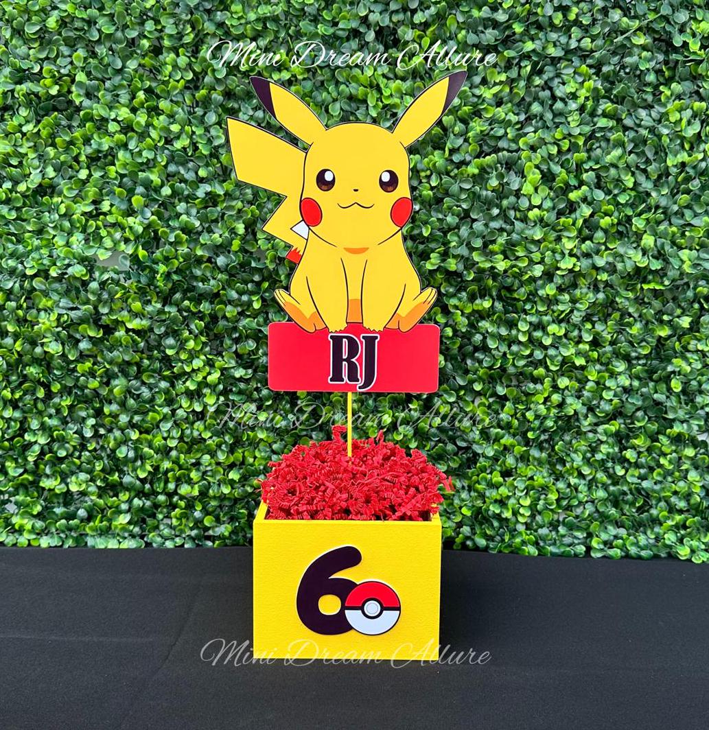 Anime Centerpieces, Pika Party Decorations, Pika Party Supplies, Pika ...