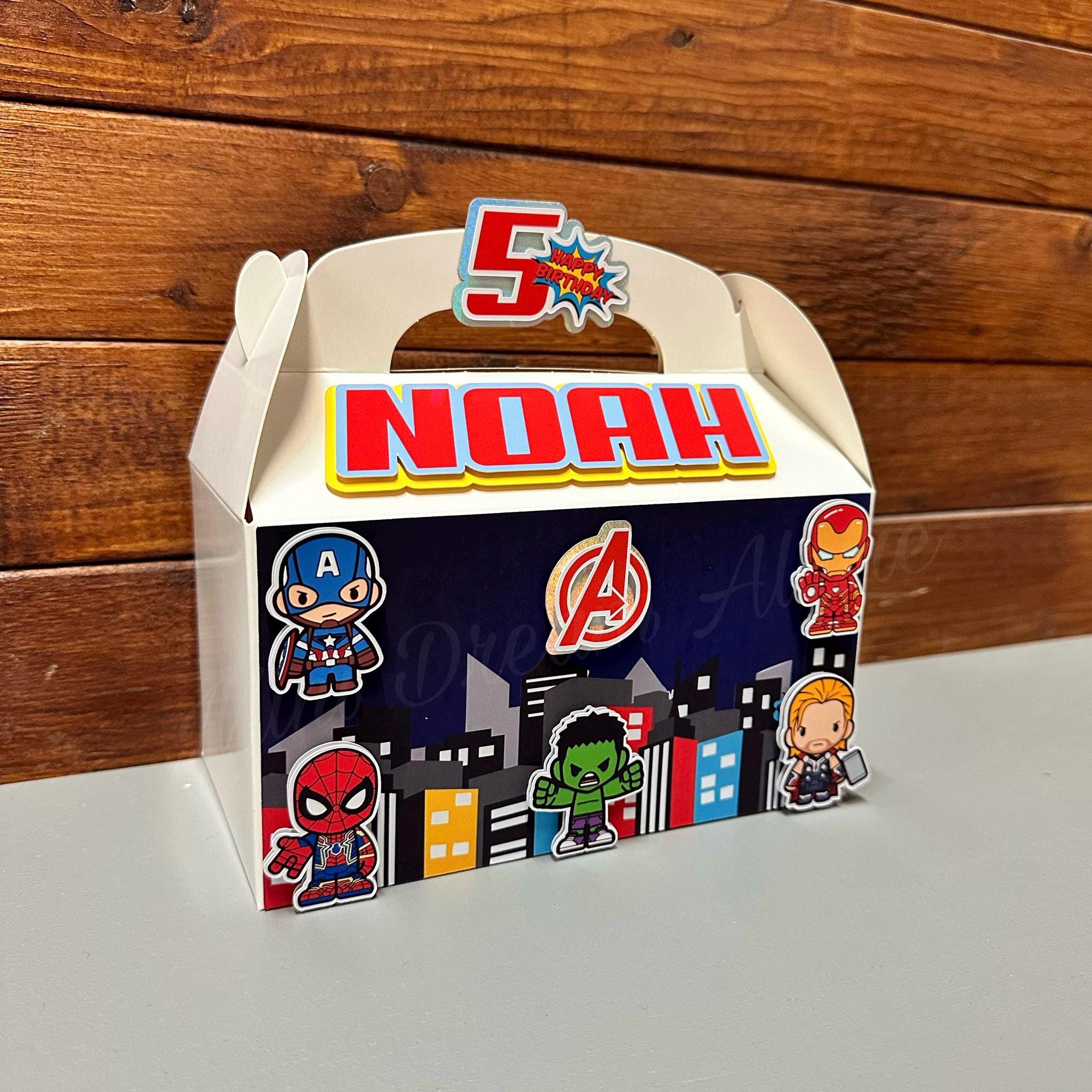 Superhero Treat Box, Superhero Favor Box, Superhero Party Decorations ...