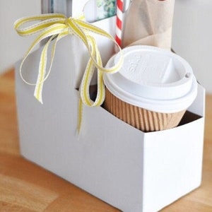 2-cup Drink Carrier Handle Box: Wedding Coffee to Go Boxes - Etsy