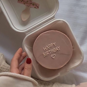 Mini Cake Birthday Gift Box Set W/wooden Spoon Dessert Favor Catering ...