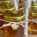 Mini Honey Jar Favors Filled W/honey Glass Honey Jars Gold - Etsy