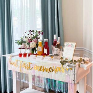 Mimosa Bar Decor Kit Package With Mimosa Bar Signage for Mimosa Serving ...