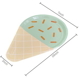 Ice Cream Party Paper Plate Cups Napkins Cutlery Set for Kids - Etsy