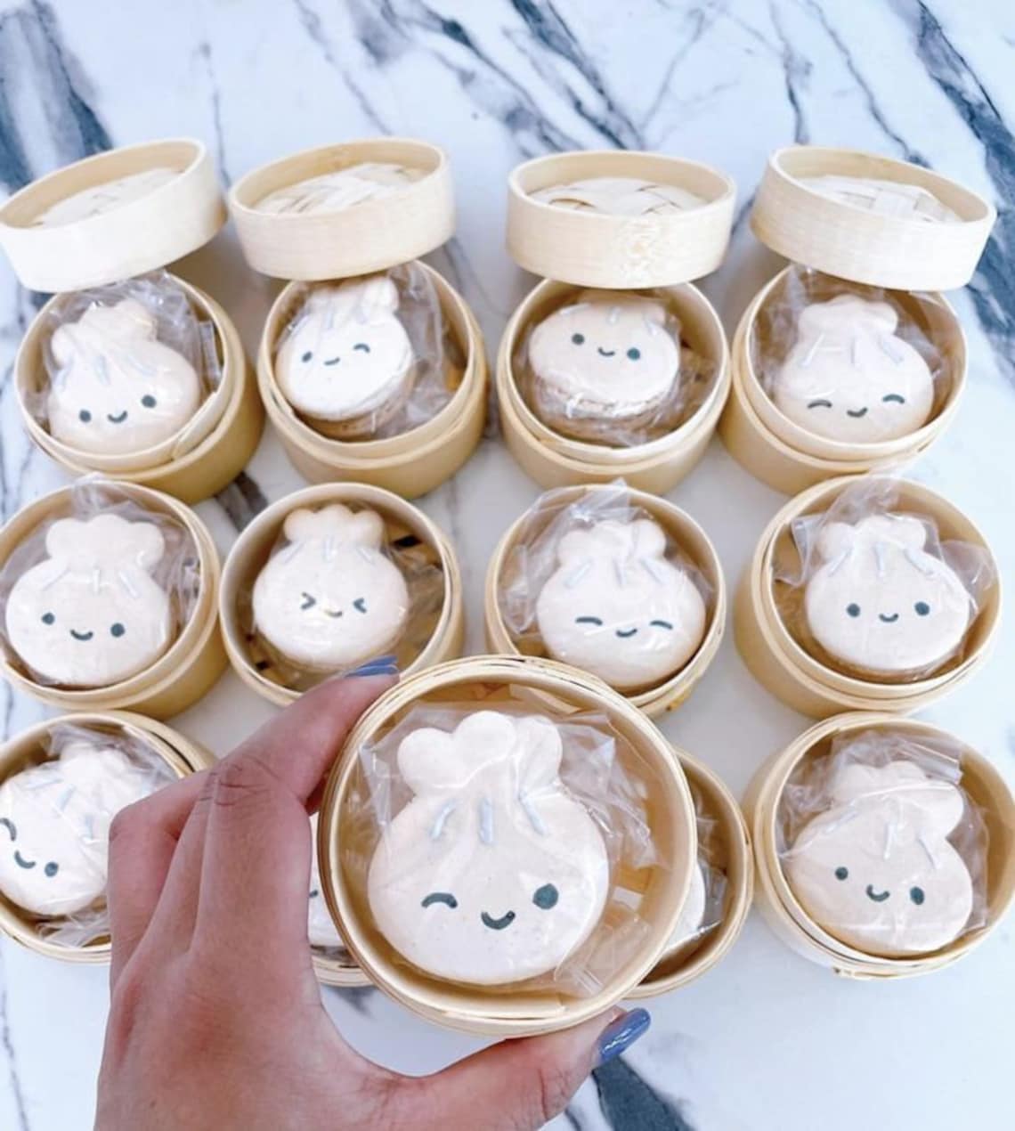 Mini Bamboo Bento Food Box Steamer Appetizer Wooden Forks Chopsticks ...