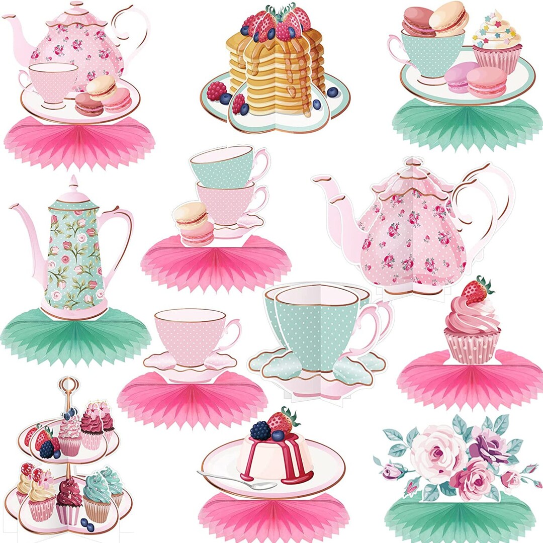 Kid's Table Paper Floral Tea Party Centerpieces Tea Party Decorations ...