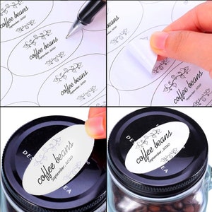 Personalized Logo Oval Sticker Labels Customizable Oval Decals for ...