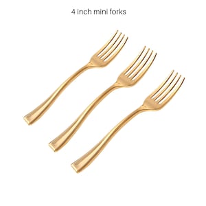 DIY Mini Cake Favor Set Cake Boards W/mini Gold Forks for Dessert ...