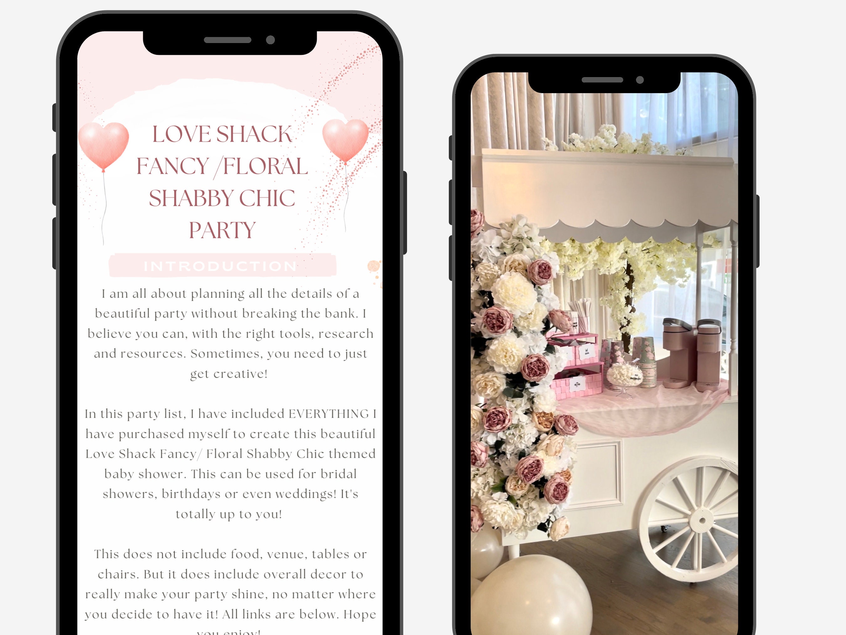 Step by Step DIY Love Shack Fancy Shabby Chic Floral Themed Bridal Baby ...