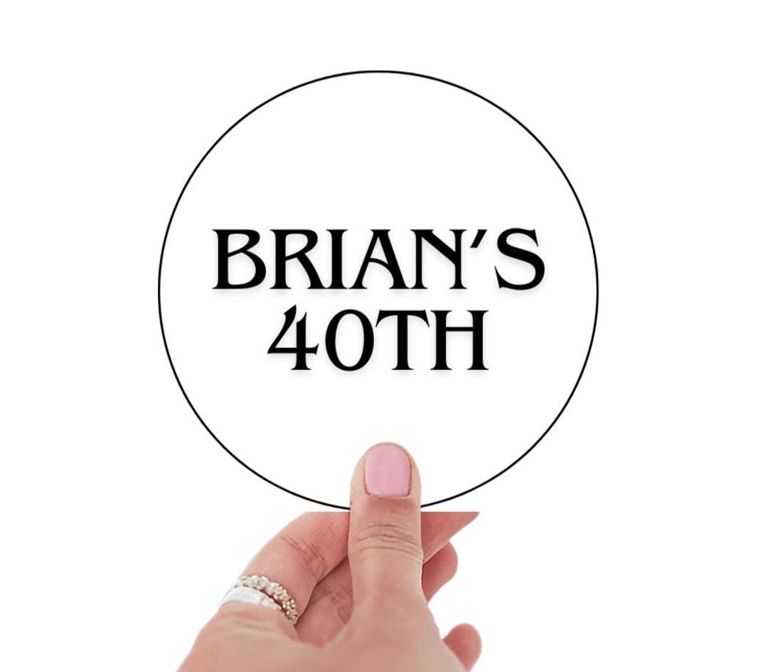 Personalized Logo Round Circle Sticker Labels Customizable Round Decals ...