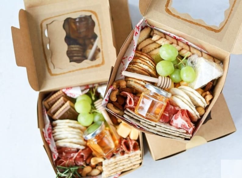Charcuterie Favor Rectangle Grazing Box W/ Mini Forks Tongs - Etsy Charcuterie Favor Rectangle Grazing Box W/ Mini Forks Tongs - Etsy
