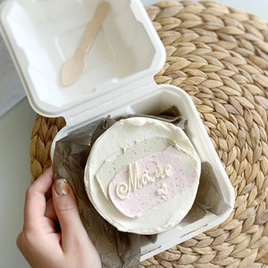 Mini Cake Birthday Gift Box Set W/wooden Spoon Dessert Favor Catering ...