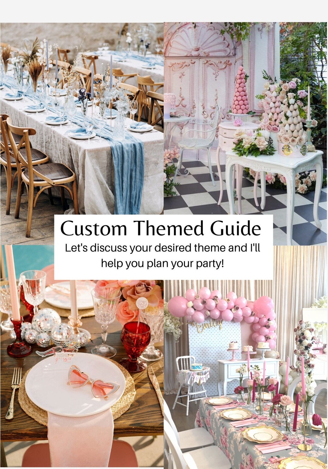 Party Planning Service: I Will Create a Customized Guide for Your ...
