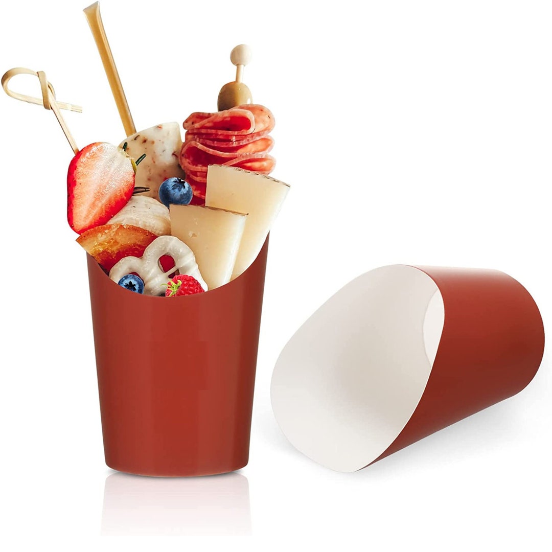 Red Charcuterie Favor Cups and Toothpicks for Individual Charcuterie ...