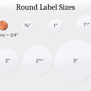 Personalized Logo Round Circle Sticker Labels Customizable Round Decals ...