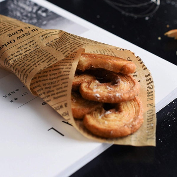 Newspaper Deli Paper Sheets Sandwich Twine Set for Food Display Buffet ...