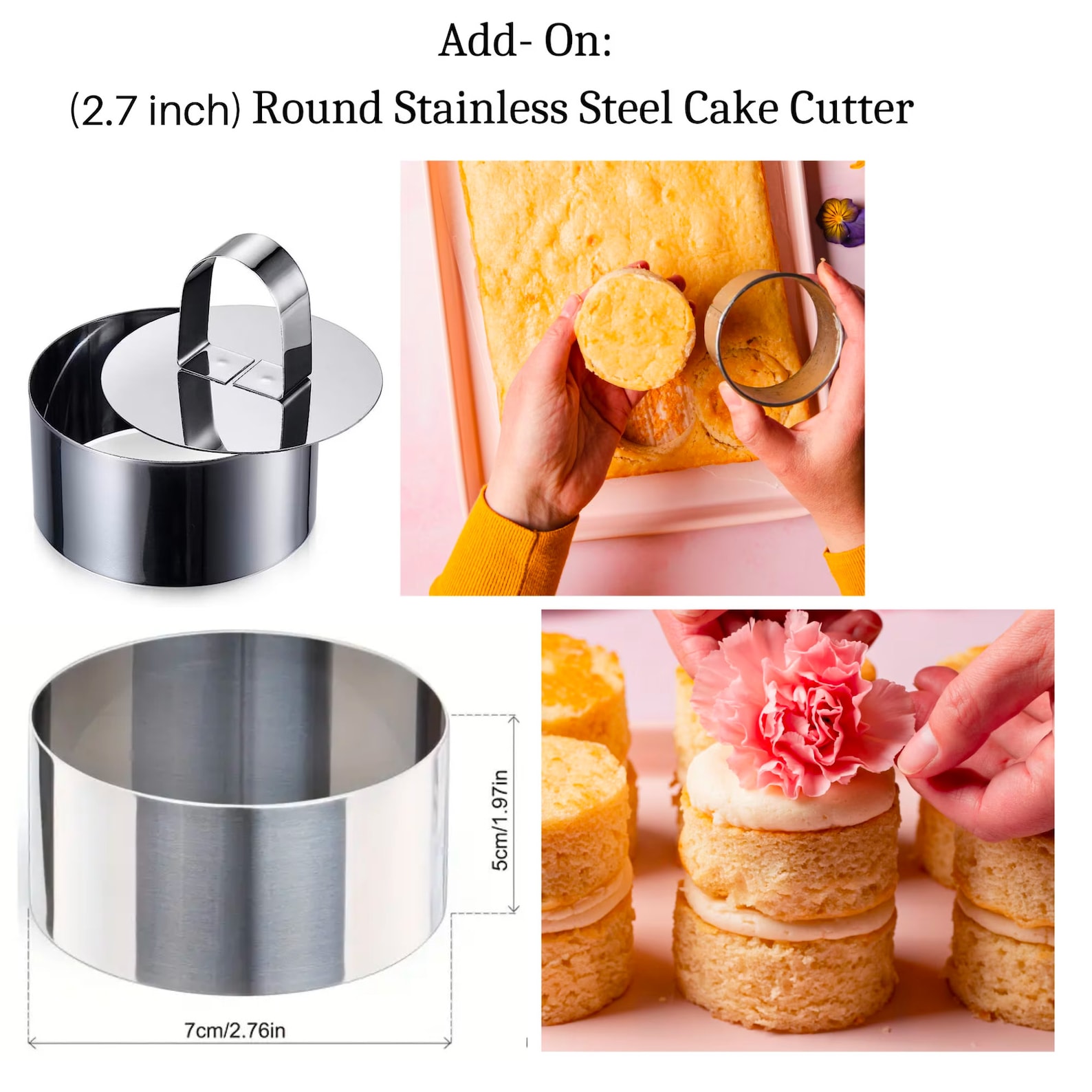 DIY Mini Cake Favor Set Clear Cake Wrap W/mini Forks for Dessert ...