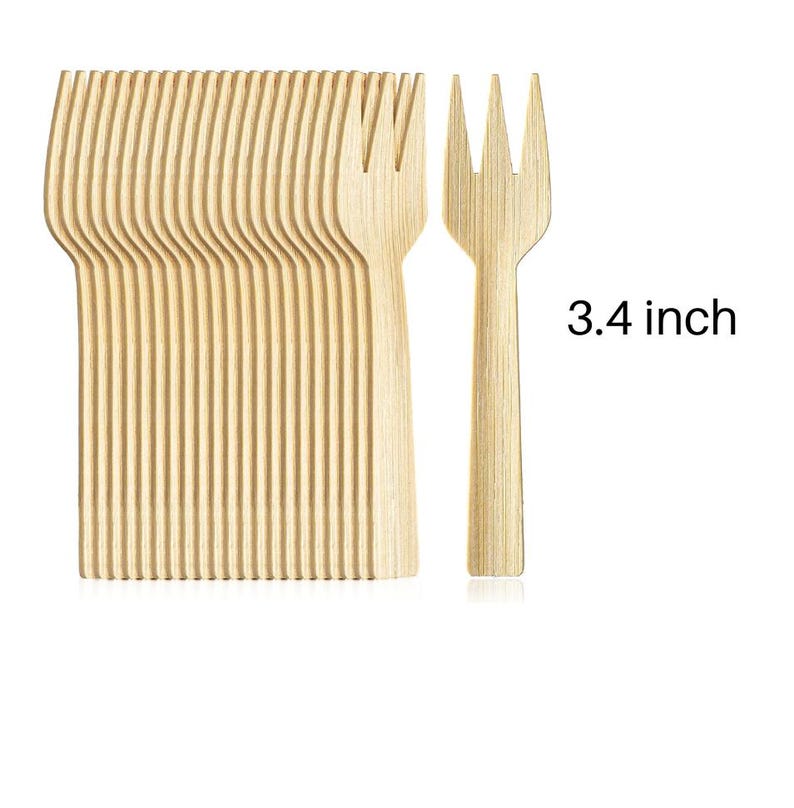 Appetizer Mini Wooden Forks for Catering Wedding Tasting Events Party ...