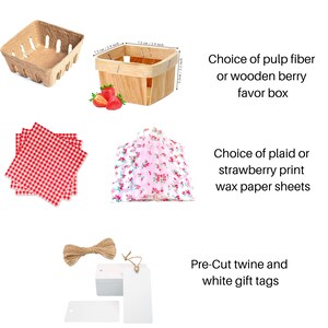 Fruit Berry Basket Favor Pulp Fiber or Wooden Box With Printed - Etsy