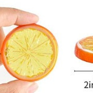 Faux Artificial Orange and Lemon Wedges for Cake Toppers and Party ...