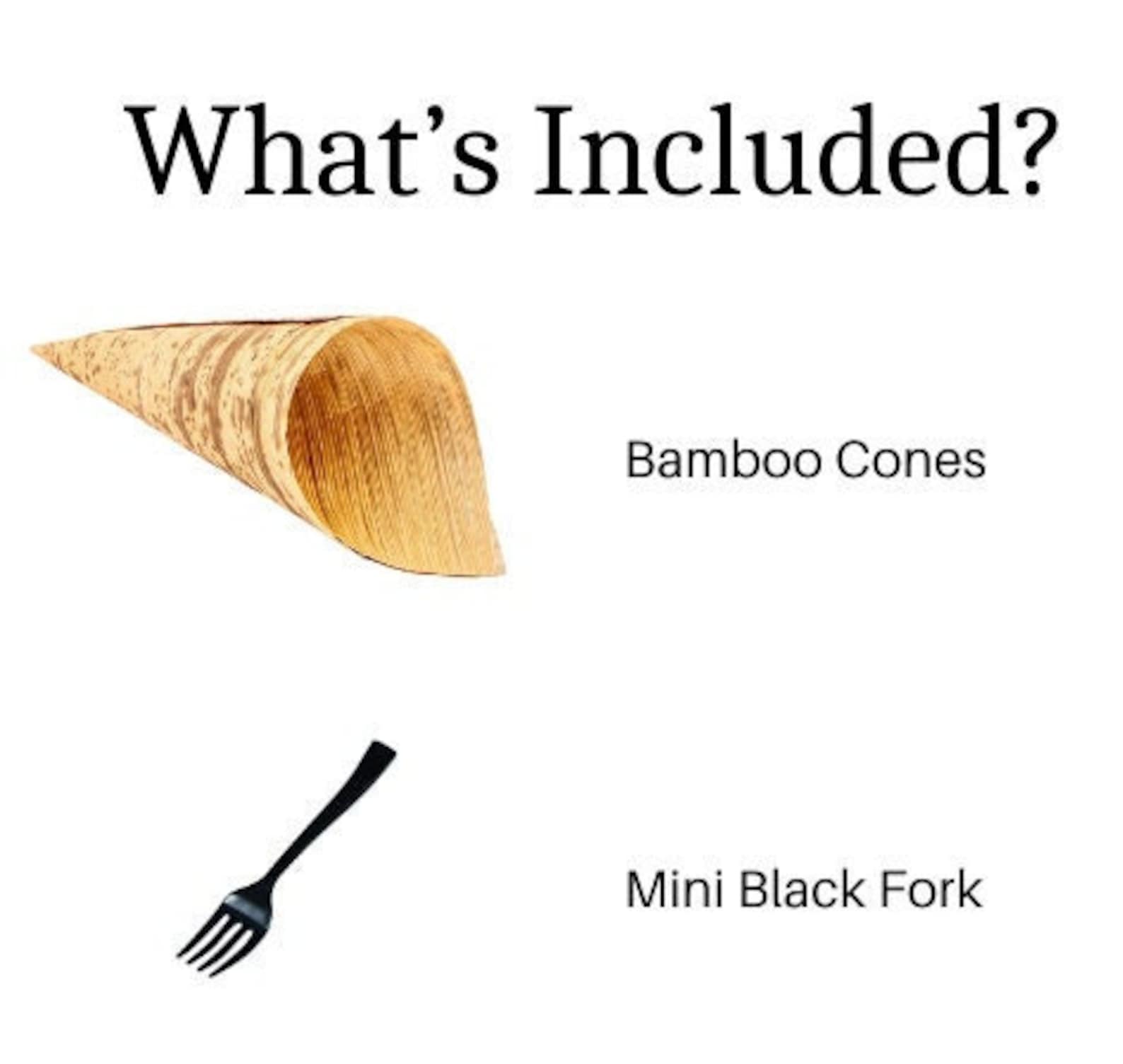 Bamboo Charcuterie Cones With Mini Forks: Appetizer Cups for Grazing ...
