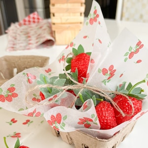 Fruit Berry Basket Favor Pulp Fiber or Wooden Box With Printed Wax ...