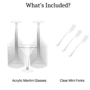 Appetizer Snacking Cups Mini Forks Set for Dessert Cupcake Display ...