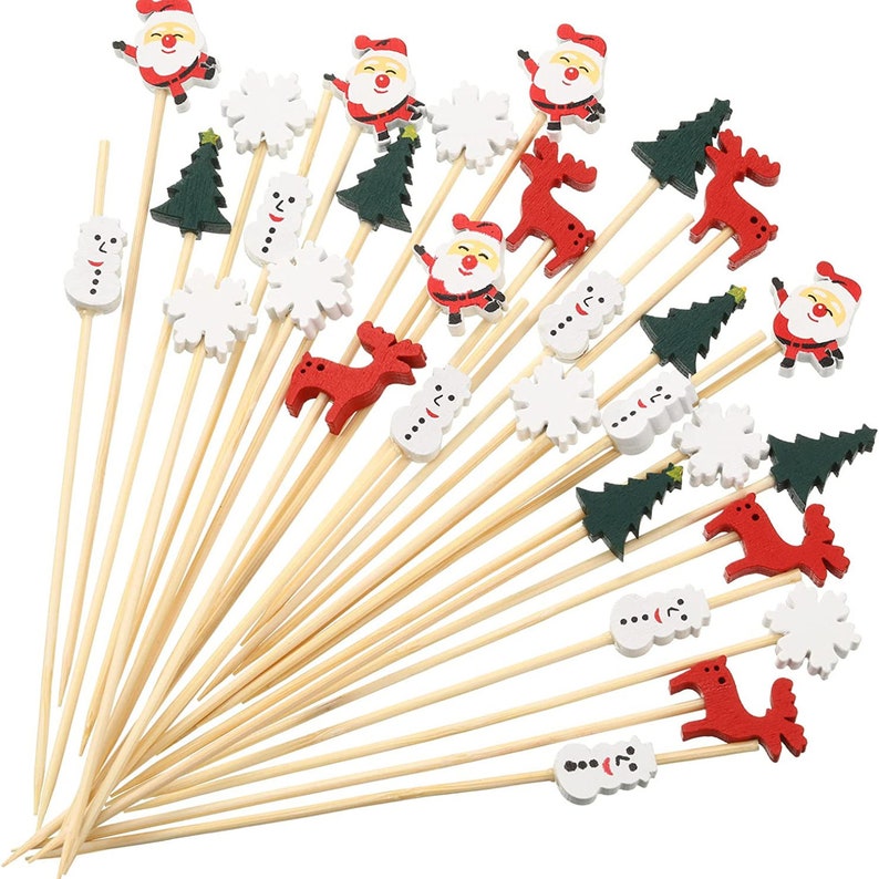Charcuterie Toothpicks Christmas Set for Charcuterie Food - Etsy