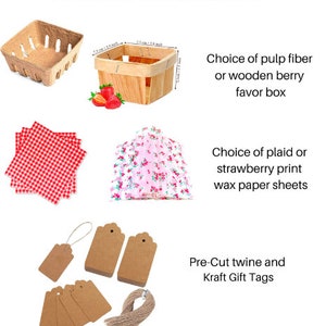 Fruit Berry Basket Favor Pulp Fiber or Wooden Box With Printed Wax ...