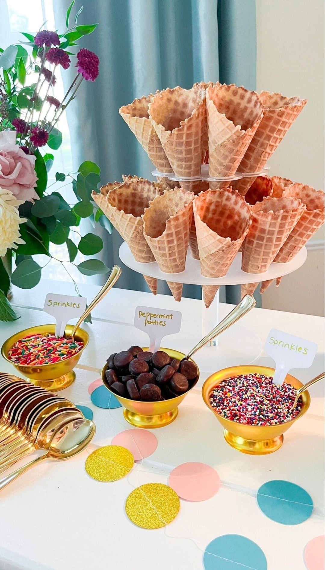 Ice Cream Bar DIY Decor Kit Package Ice Cream Party Bridal Shower ...