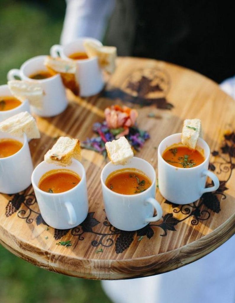 Soup Appetizer Plastic Mugs Cups Mini Spoons Set for Food Display ...