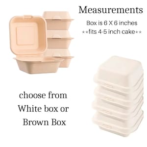 Mini Cake Birthday Gift Box Set W/wooden Spoon Dessert Favor Catering ...