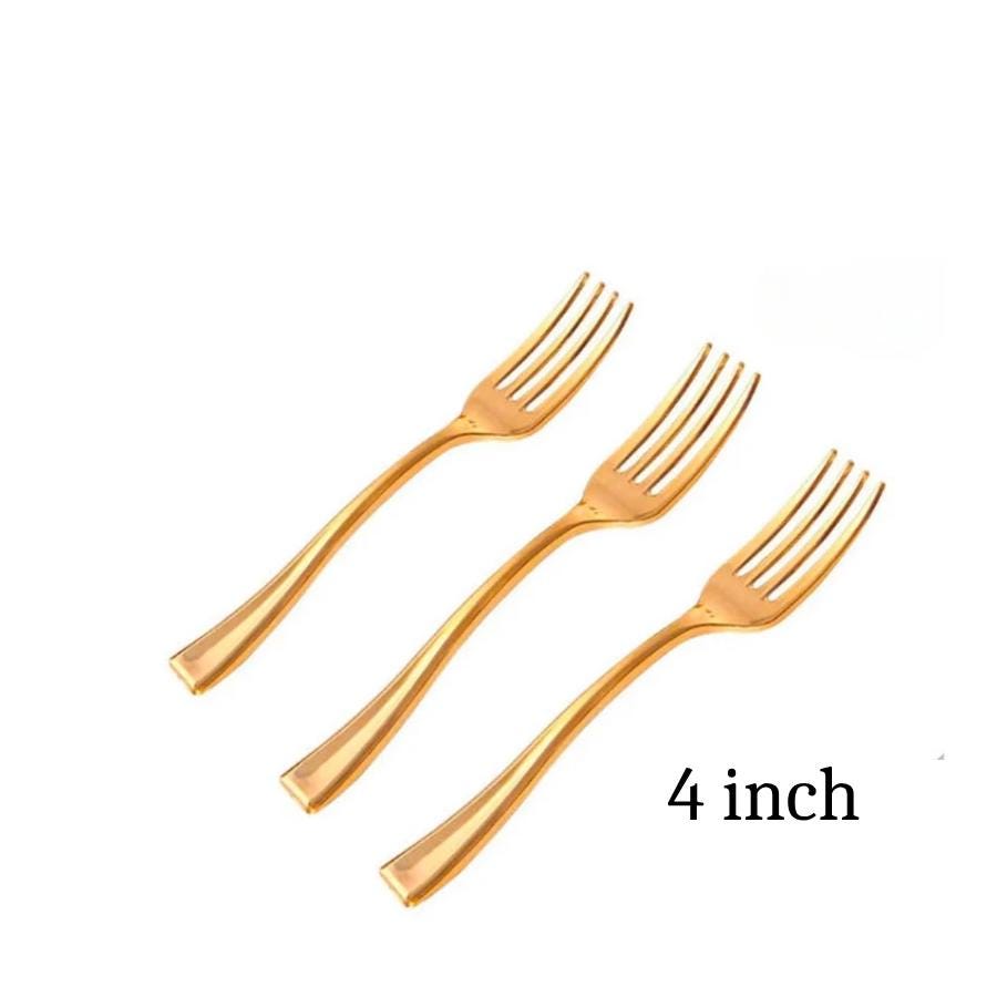 Dessert Appetizer Cups Dressing Mini Forks Set for Food Display Buffet ...