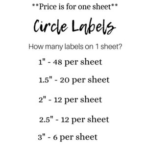 Personalized Logo Round Circle Sticker Labels Customizable Round Decals ...