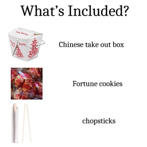 Chinese Food Take Out Boxes Wooden Chopsticks Set Appetizer Display ...
