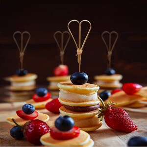 Bamboo Charcuterie Toothpicks for Party Snacks Food Display Appetizers ...