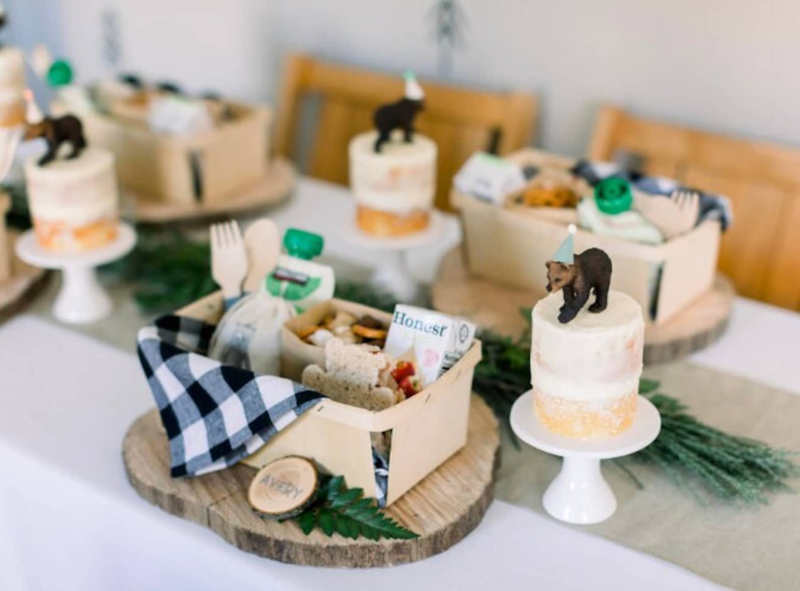 Food Favor Lunch Grazing Wood Boxes for Kids Party Charcuterie ...